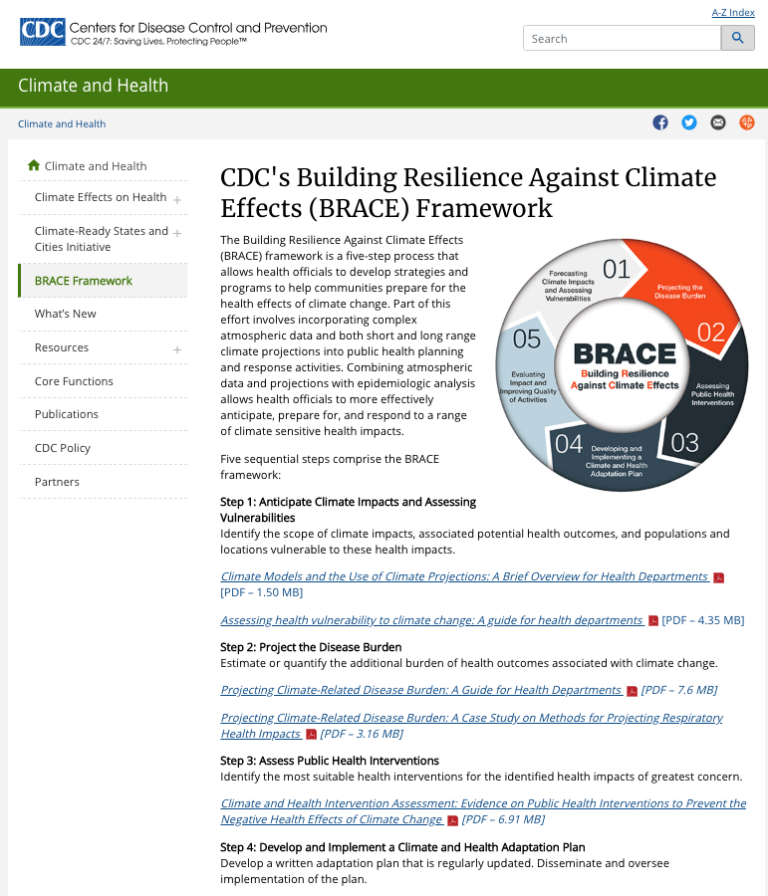 Building Resilience Against Climate Effects (BRACE) | ChucktownFloods