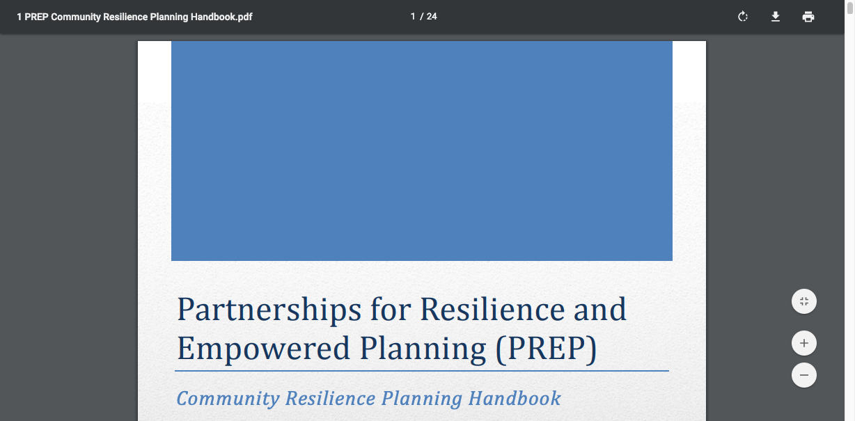 SSDN - Partnerships for Resilience and Empowered Planning (PREP ...
